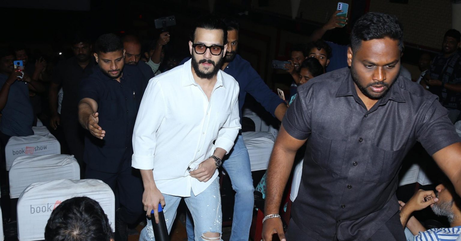 Hero Akhil & Team Watched Agent Movie at Sree Ramulu Theatre